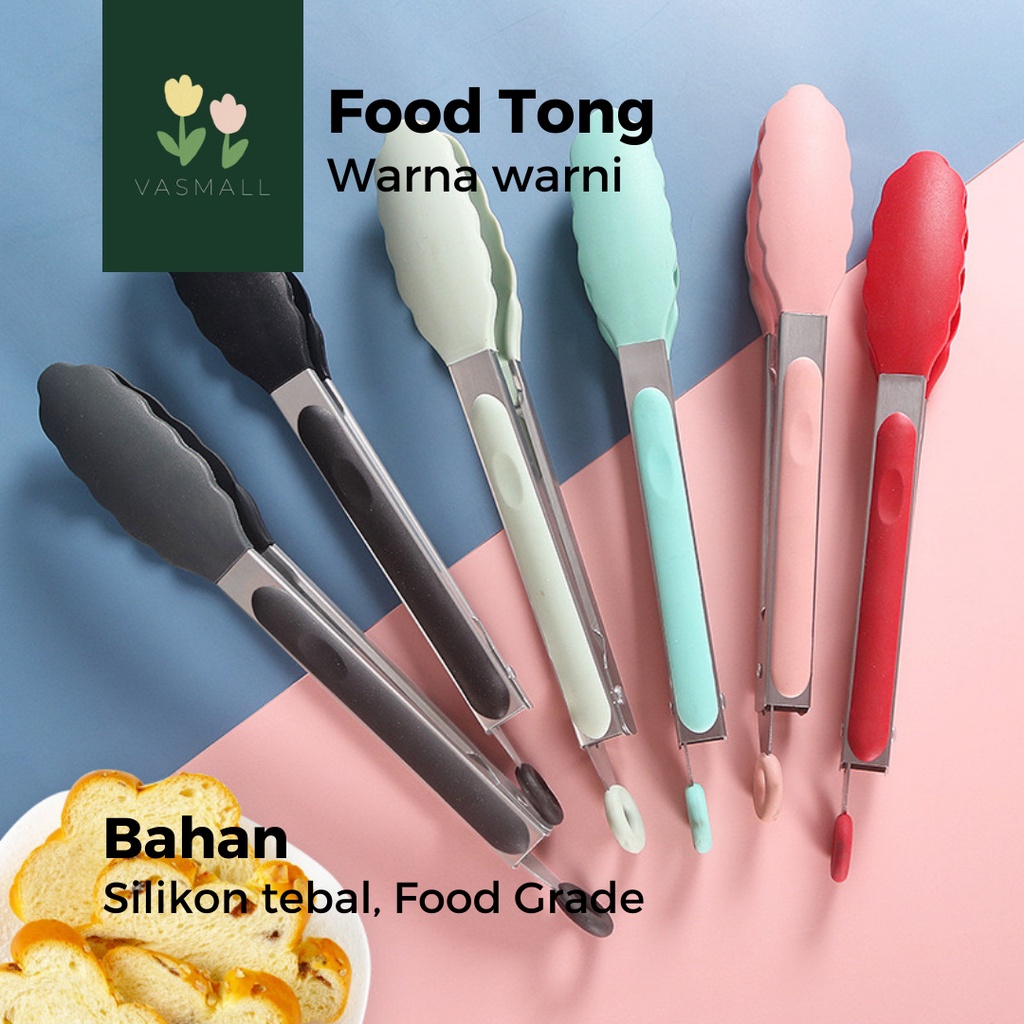 Jual VASMALL - CAPITAN MAKANAN KUE DAN GORENGAN WARNA | FOOD TONG ...