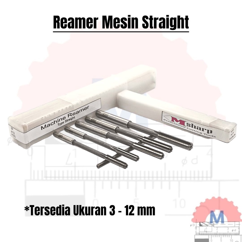 Jual Reamer HSS Straight Reamer mesin 3mm - 12 mm | Shopee Indonesia