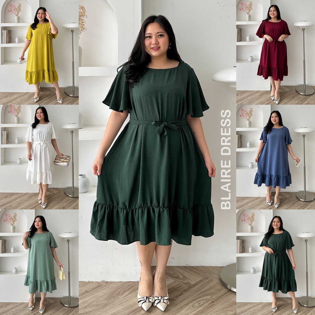 Jual Hanbai - Blaire Jumbo Dress Big size | Shopee Indonesia