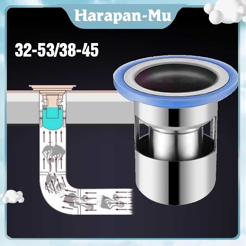 Jual Stainless Steel 304 Floor Drain Core Plug Floor Drain Odour Trap Saringan Filter Anti Bau ...