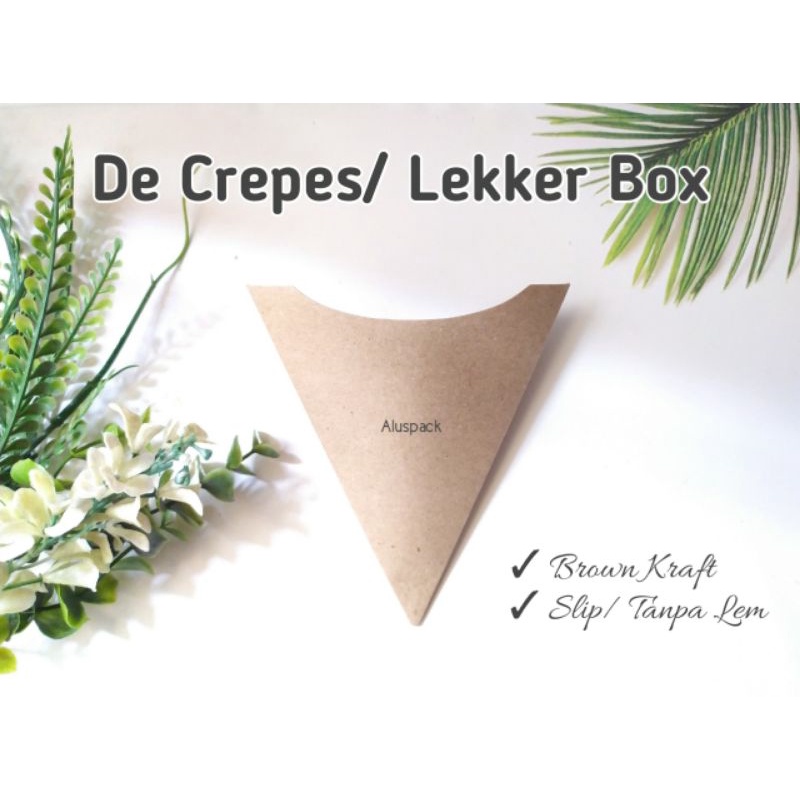 Jual Wadah Crepes Lekker Kemasan Take Away Crepes Polos( 10 pcs ...