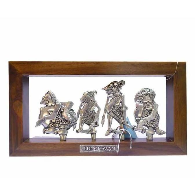 Jual Wayang Frame Warna Silver /Souvenir Motif Pandawa Lima/ Uk.37X4X24 ...