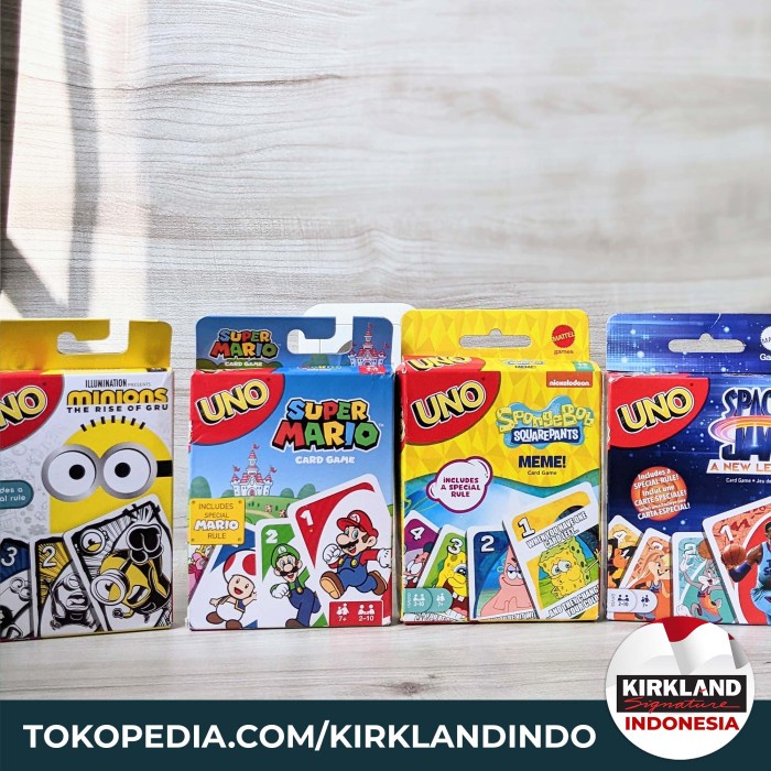 Jual Play Uno Super Mario Minions Space Jam Spongebob ( Original Usa ...