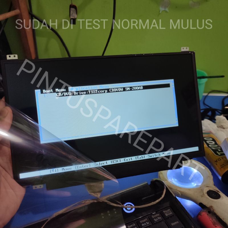 Jual LED LCD LAPTOP 11,6" INCH SLIM 40 PIN BAUT ATAS BAWAH SEKEN MULUS ...