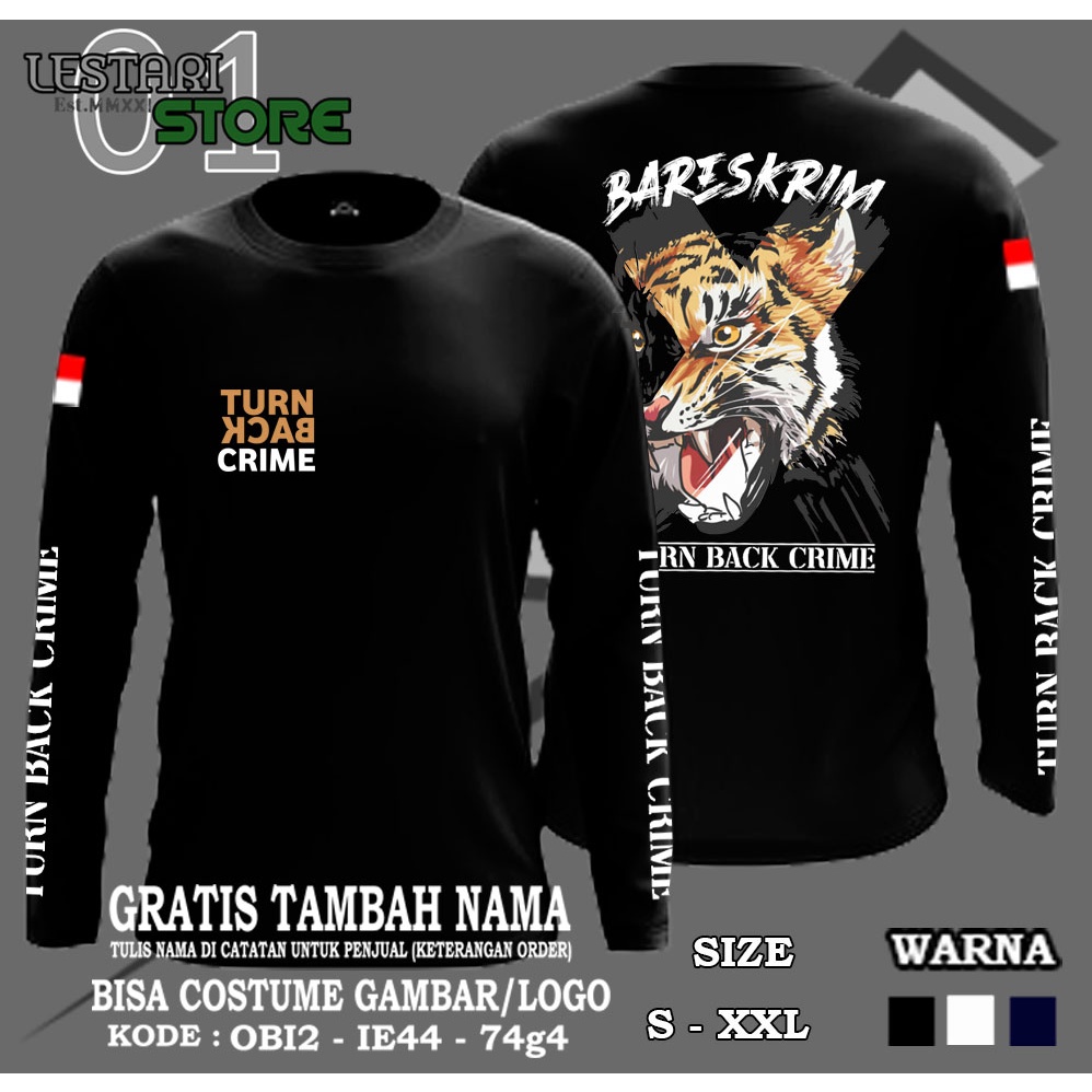 Jual KAOS POLISI BARESKRIM TURN BACK CRIME -TSHIRT POLISI BARESKRIM ...