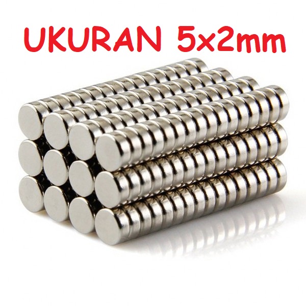Jual Neodymium Magnet 5x2 mm Besi Berani N50 | Shopee Indonesia