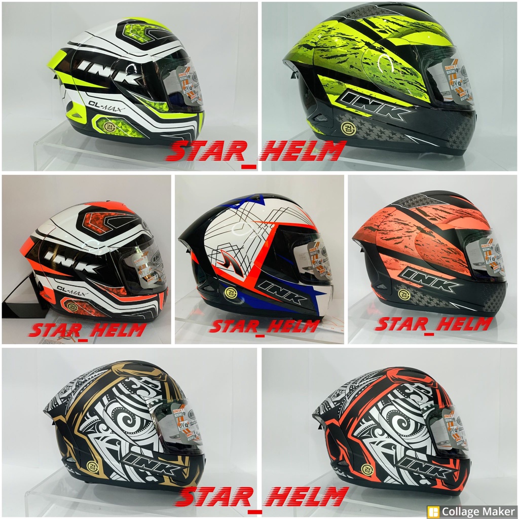 Jual HELM FULL FACE INK CL MAX MOTIF | Shopee Indonesia