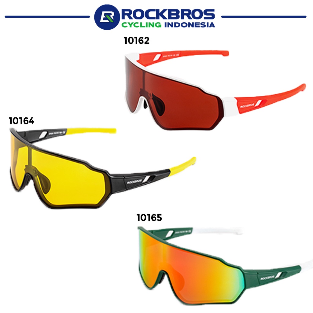 Jual ROCKBROS 10162 10164 10165 Kacamata Sepeda Polarized Sunglasses Cycling Eyewear with Frame ...