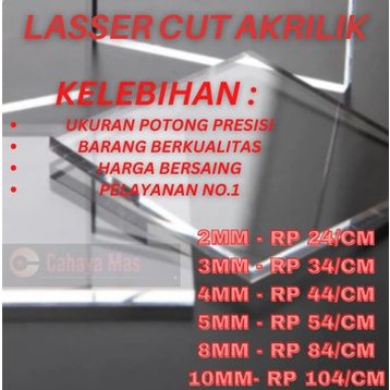 Jual AKRILIK bening custom 8mm Rp 84/cm akrilik lembaran potong laser | Shopee Indonesia