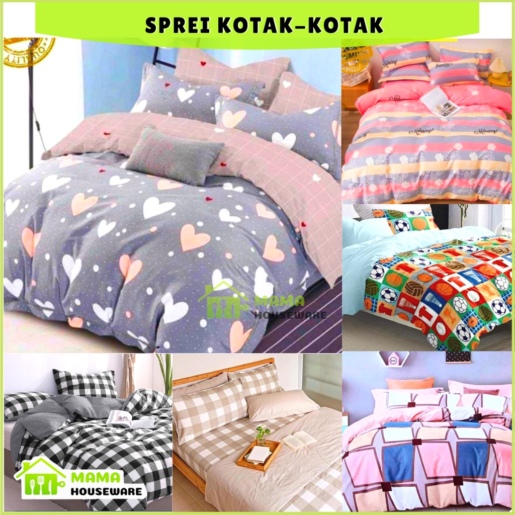 Jual Sprei Homemade Motif Estetik / Seprei Ukuran 100x200 180x200 ...