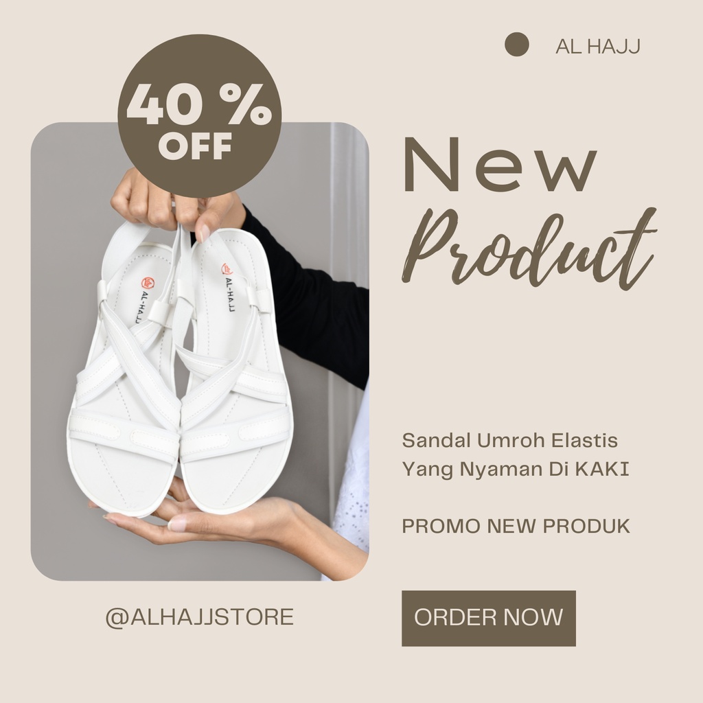 Jual Sandal haji dan umroh sandal Wanita/Sandal Elastis Premium AL-HAJJ ...