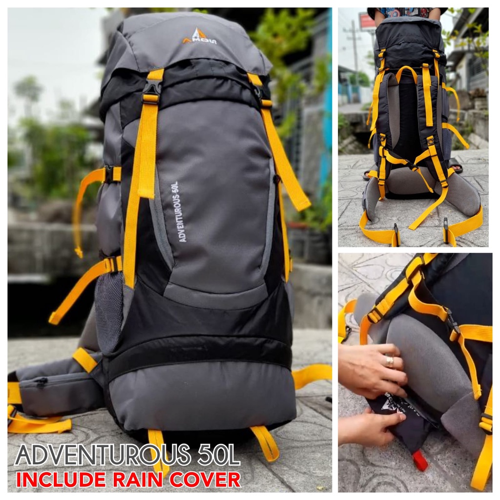 Jual TAS GUNUNG 50L TAS HIKING TAS CAMPING TAS OUTDOOR PERLENGKAPAN ...