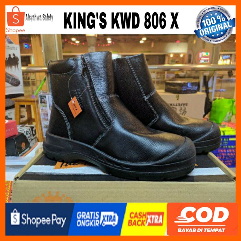 Jual SEPATU SAFETY KING'S KWD 806 X KULIT ASLI ORIGINAL | Shopee Indonesia
