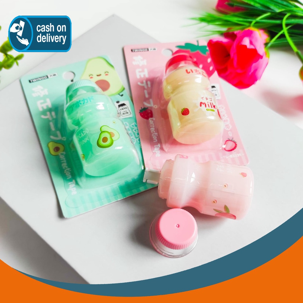 Jual "CORRECTION TAPE ROLL BOTOL YAKULT BUAH TIPE-EX BENTUK MINUMAN ...