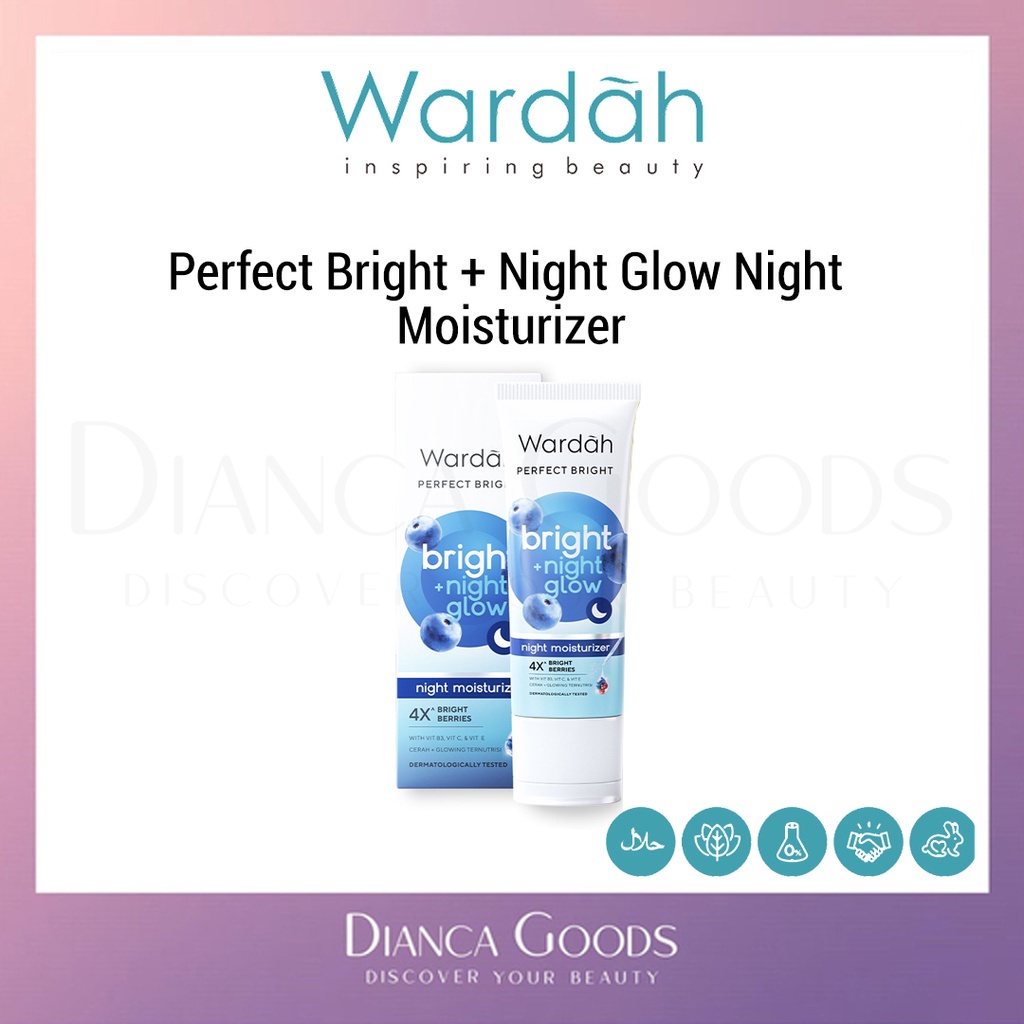 Jual WARDAH Perfect Bright + Night Glow Night Moisturizer 20 ml [WARDAH ...
