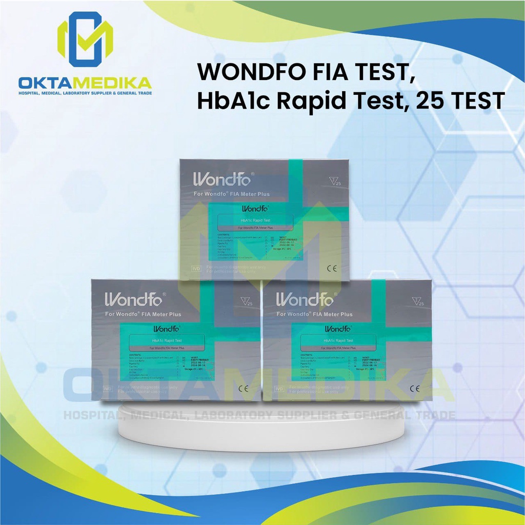 Jual WONDFO-FIA TEST HBA1C RAPID TEST 25TEST | Shopee Indonesia