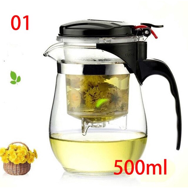 Jual Teko Teh Kaca Berkualitas Tahan Panas Set Teh Chinese Teapot Maker ...