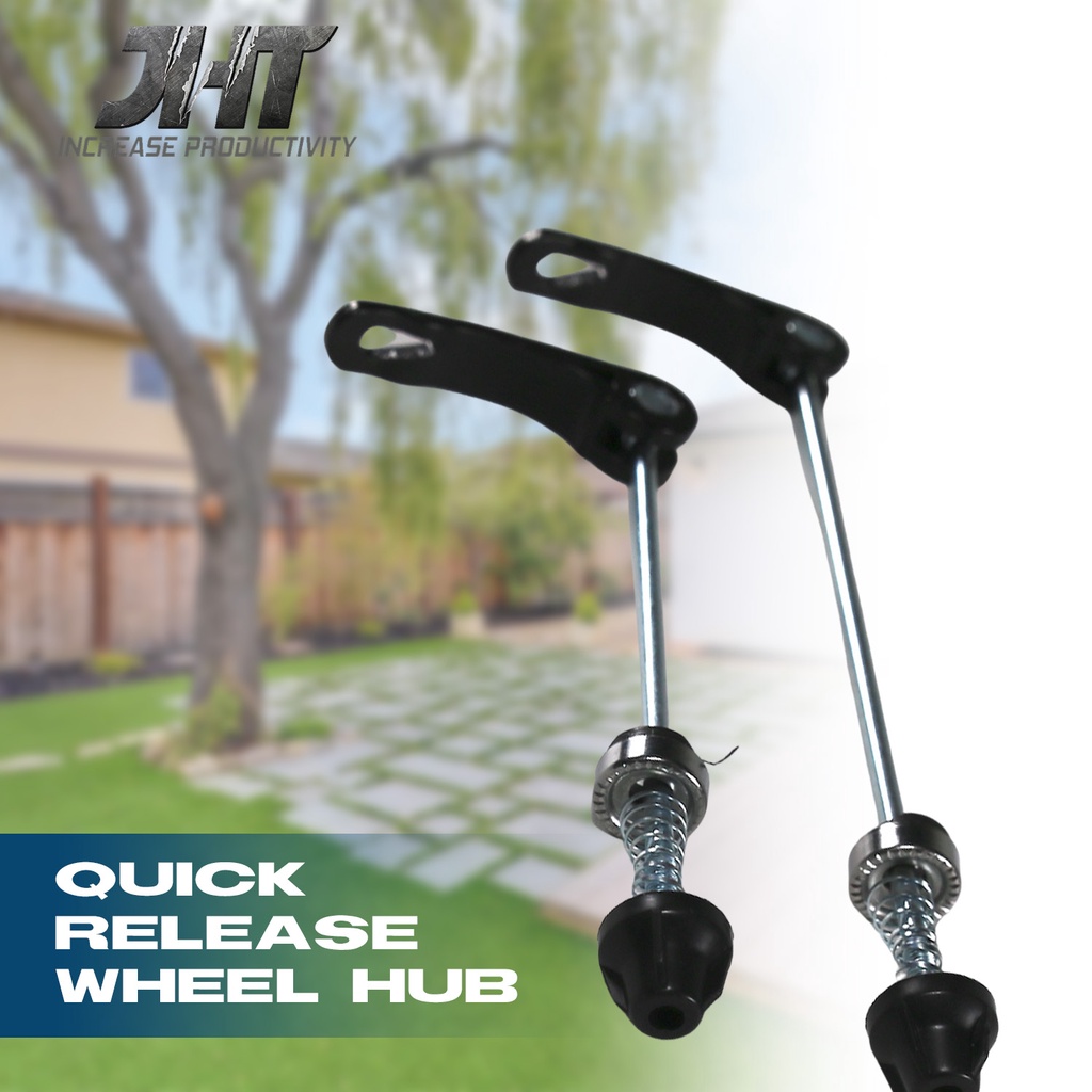 Jual Baut QR AS roda sepeda Depan+Belakang - Hitam Quick Release wheel ...