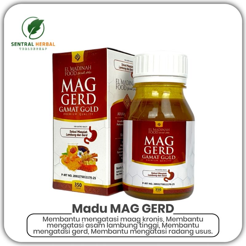 Jual Madu Magerd Gamat Gold Spesial Maag Berat Isi 350 Gram | Shopee ...