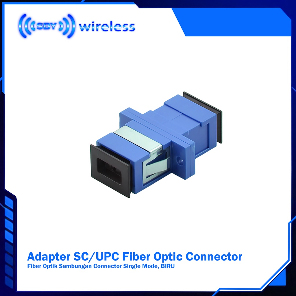 Jual Adaptor SC BIRU / SC Adapter Fiber Optic Connector Singlemode SC ...