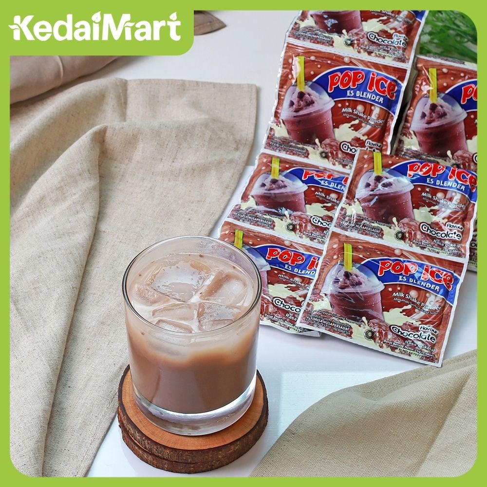 Jual Pop Ice Minuman Es Blender Rasa Chocolate 10 Pcs X 25 Gram ...