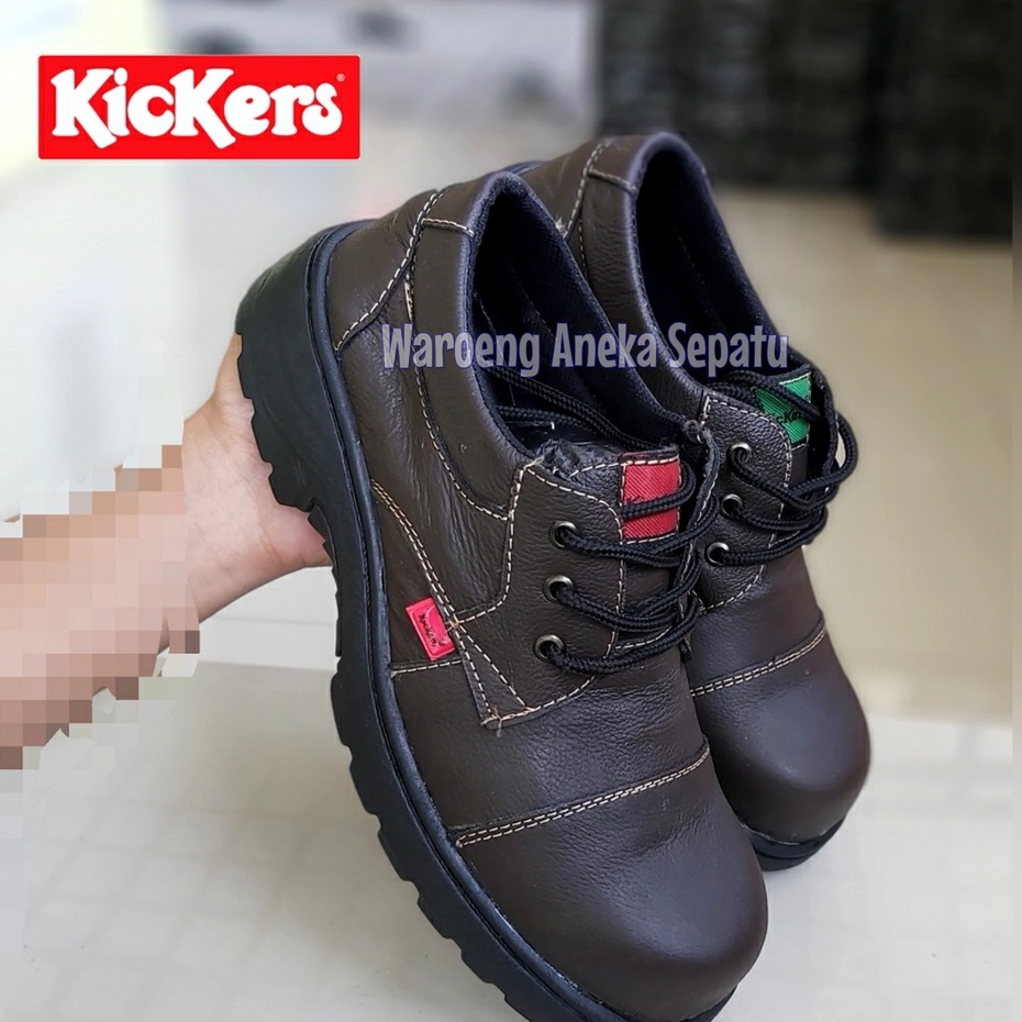 Jual Sepatu Semi Low Boots Safety KICKERS Comando Kulit Murah ...