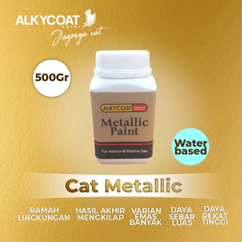 Jual CAT METALLIC PAINT WATERBASED / Cat Dekoratif/ Cat Gypsum / Cat ...