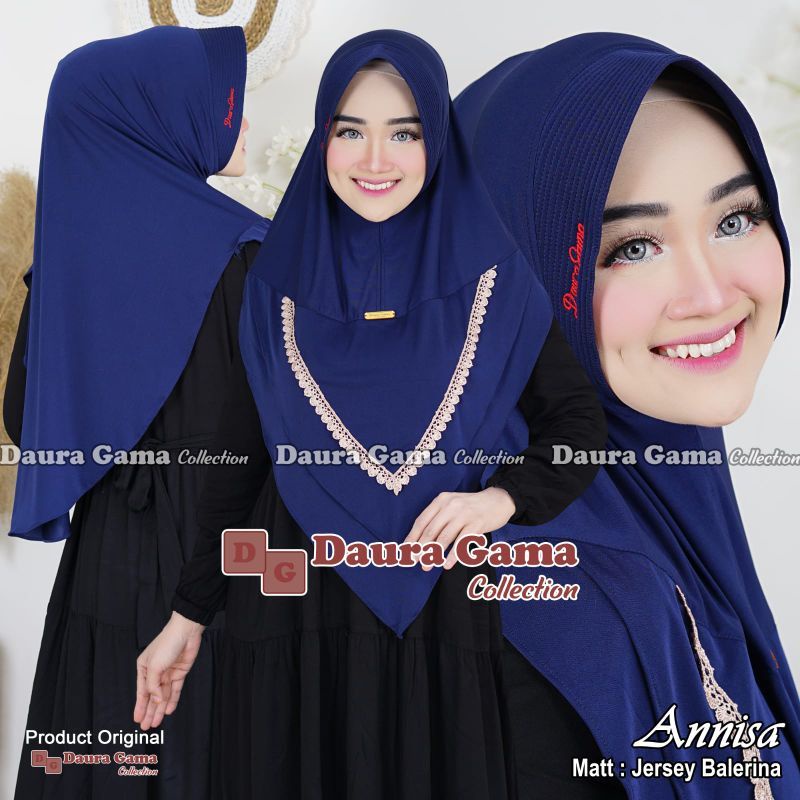 Jual JILBAB MIRANDA ANNISA ORI DAURAGAMA / HIJAB INSTAN | Shopee Indonesia