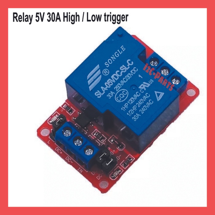 Jual Relay 5V 30A 1 Channel Module High / Low Level Trigger Opto ...