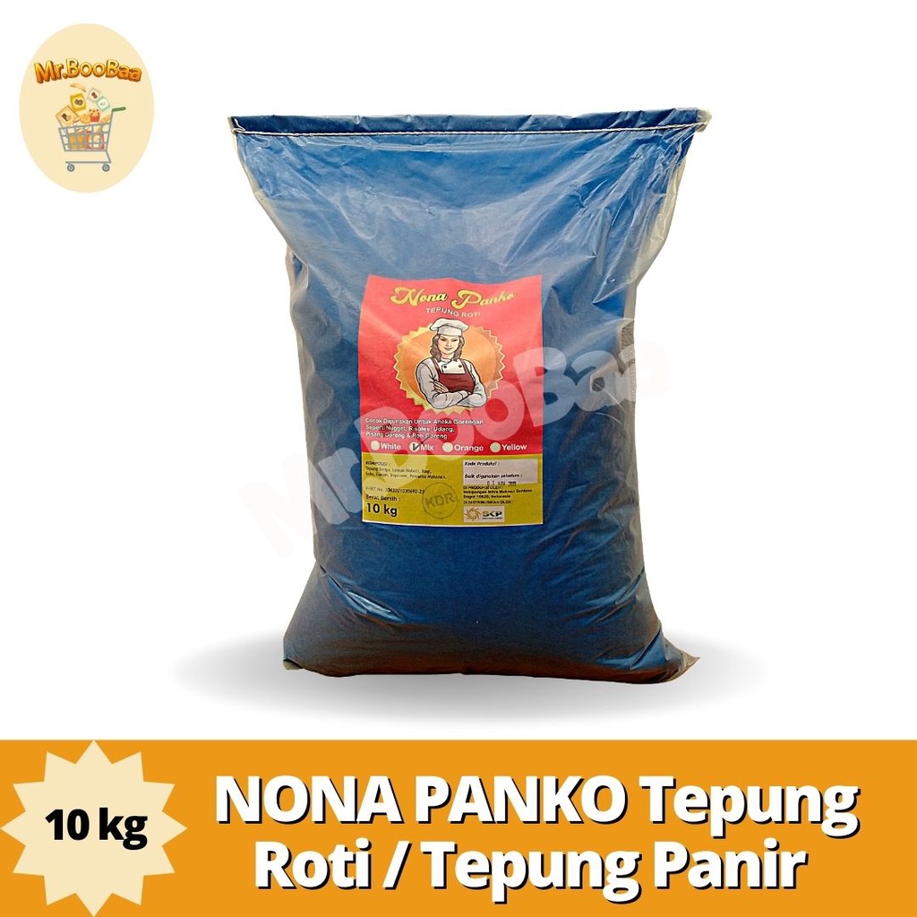 Jual NONA PANKO Tepung Roti 10 kg / Tepung Panir / Bread Crumbs (MIX ...