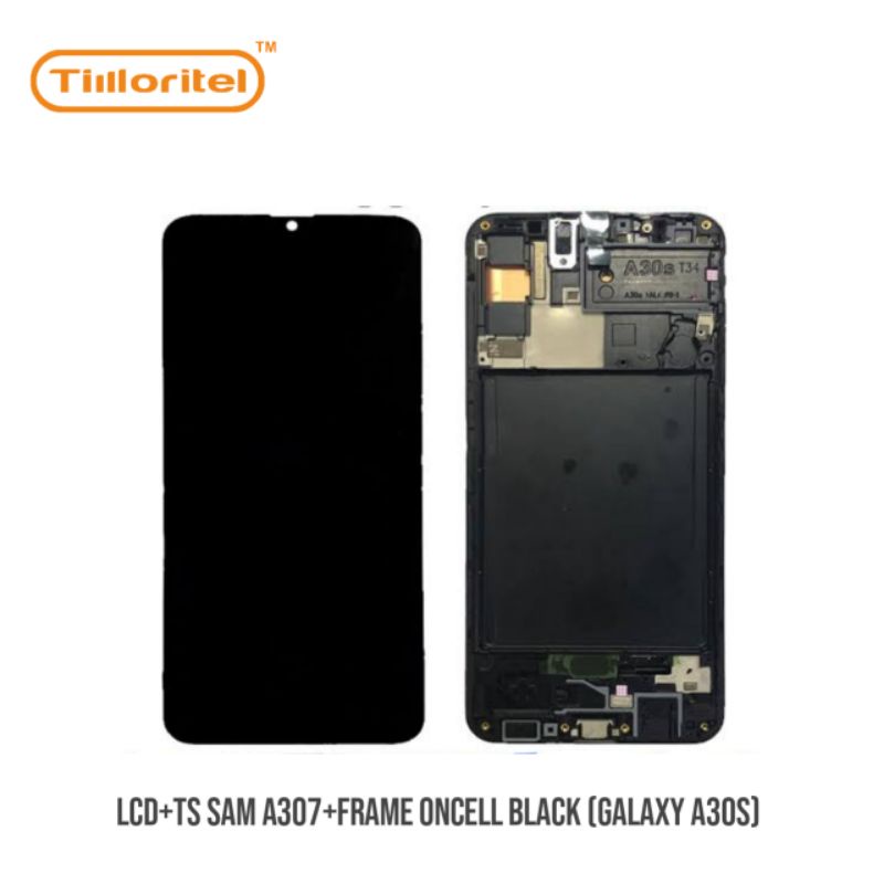 Jual LCD+TS SAM A307+FRAME ONCELL BLACK (GALAXY A30S) | Shopee Indonesia