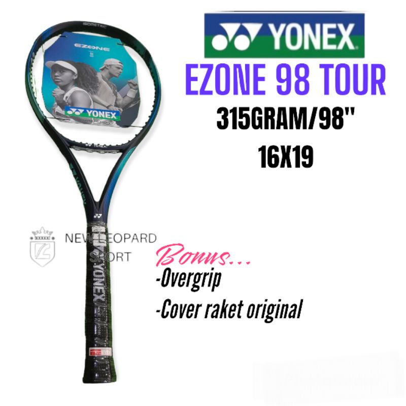 Jual Raket tenis yonex Ezone 98 TOUR 2022 sky blue 315gram/98" | Shopee Indonesia