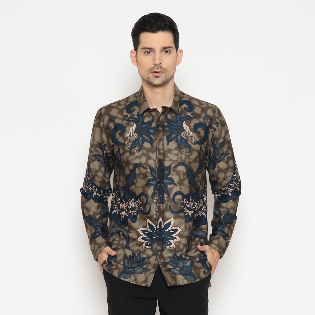 Jual MAGINOT RADEVA Batik Slim Fit Lengan Panjang | Shopee Indonesia