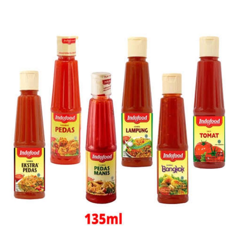 Jual SAMBAL INDOFOOD EXTRA PEDAS / SAOS TOMAT INDOFOOD 135 ML | Shopee ...