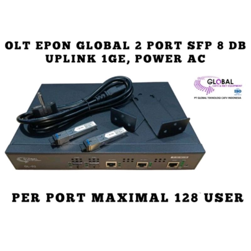 Jual OLT EPON 2 PORT GLOBAL 9 DB | Shopee Indonesia