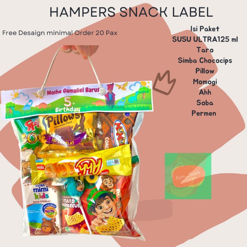 Jual HAMPERS ULANG TAHUN LABEL KARAKTER CUSTOM PAKET ULANG TAHUN LABEL ...
