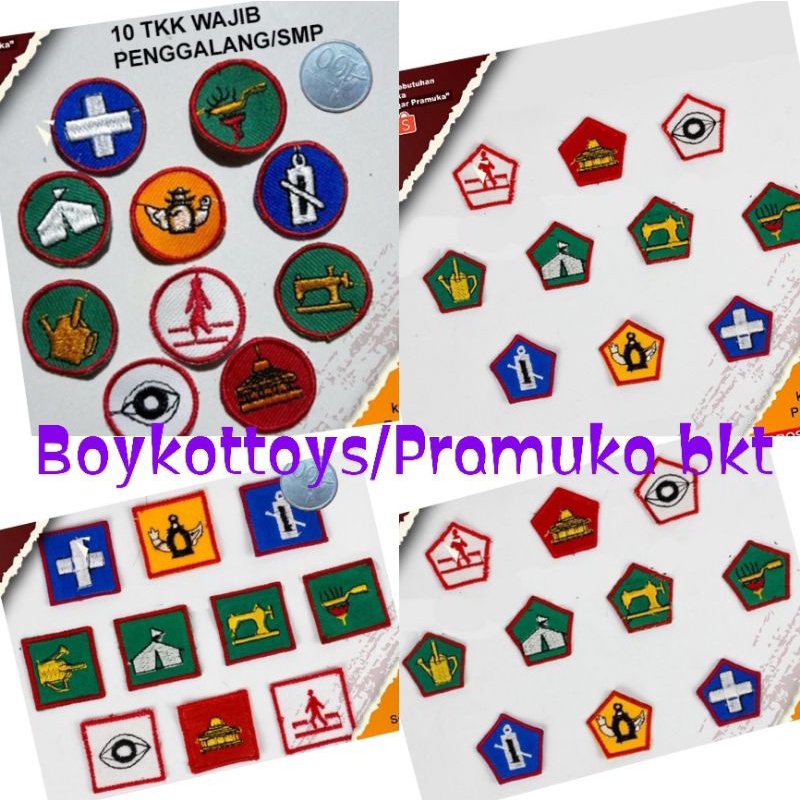 Jual Badge TKK wajib bordir penggalang (paket 10 biji) | Shopee Indonesia
