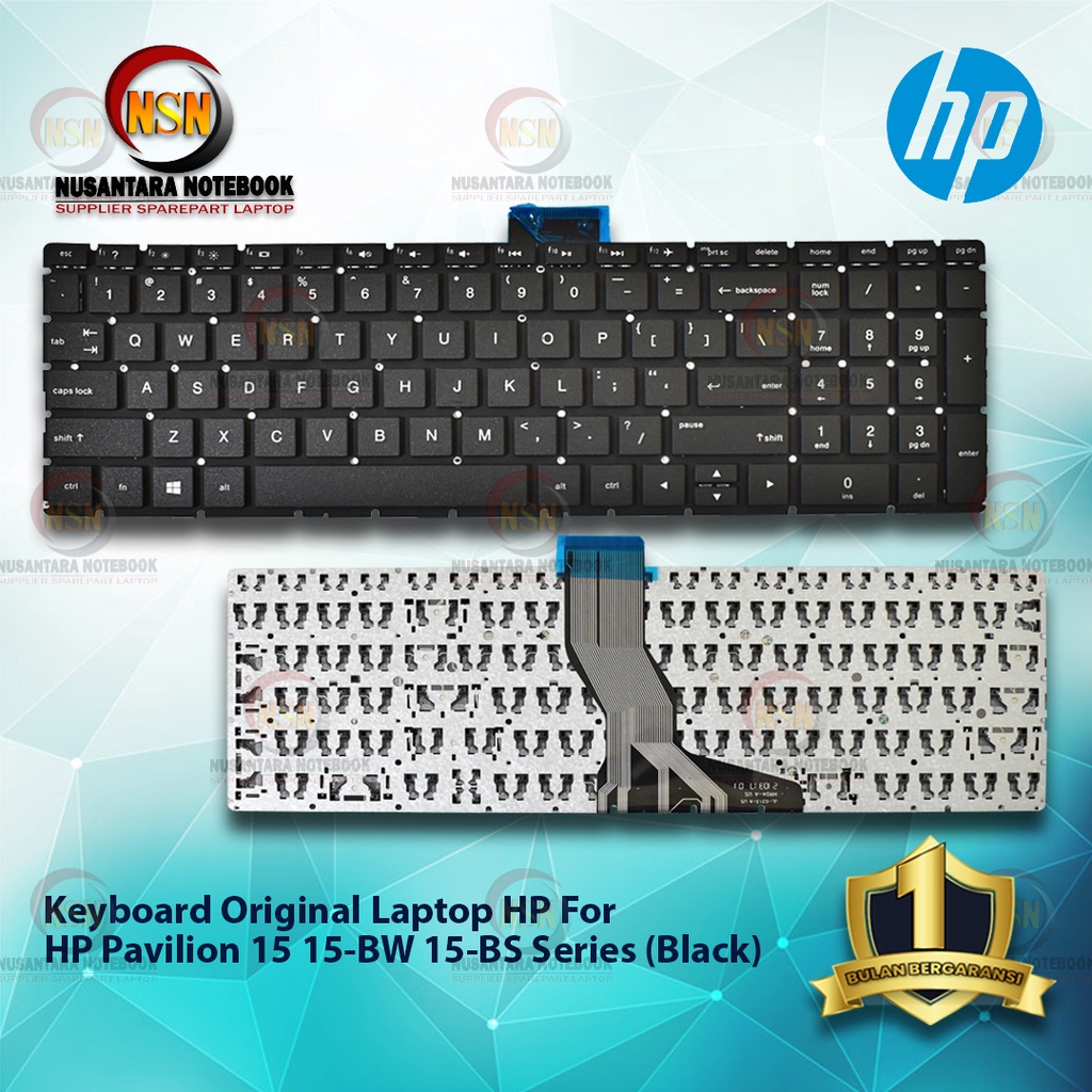Jual Keyboard Hp 15 Bw 15 Bs Series Hitam Black For Laptop Hp Pavilion