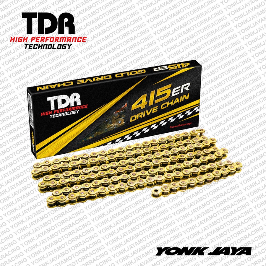 Jual RANTAI / RACING CHAIN TDR 415ER - 130 GOLD | Shopee Indonesia
