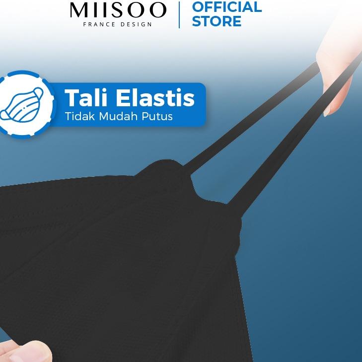 Jual Pasti Ori MIISOO Disposable Mask Per BOX EVO Hitam KN95 BFE 95% ...