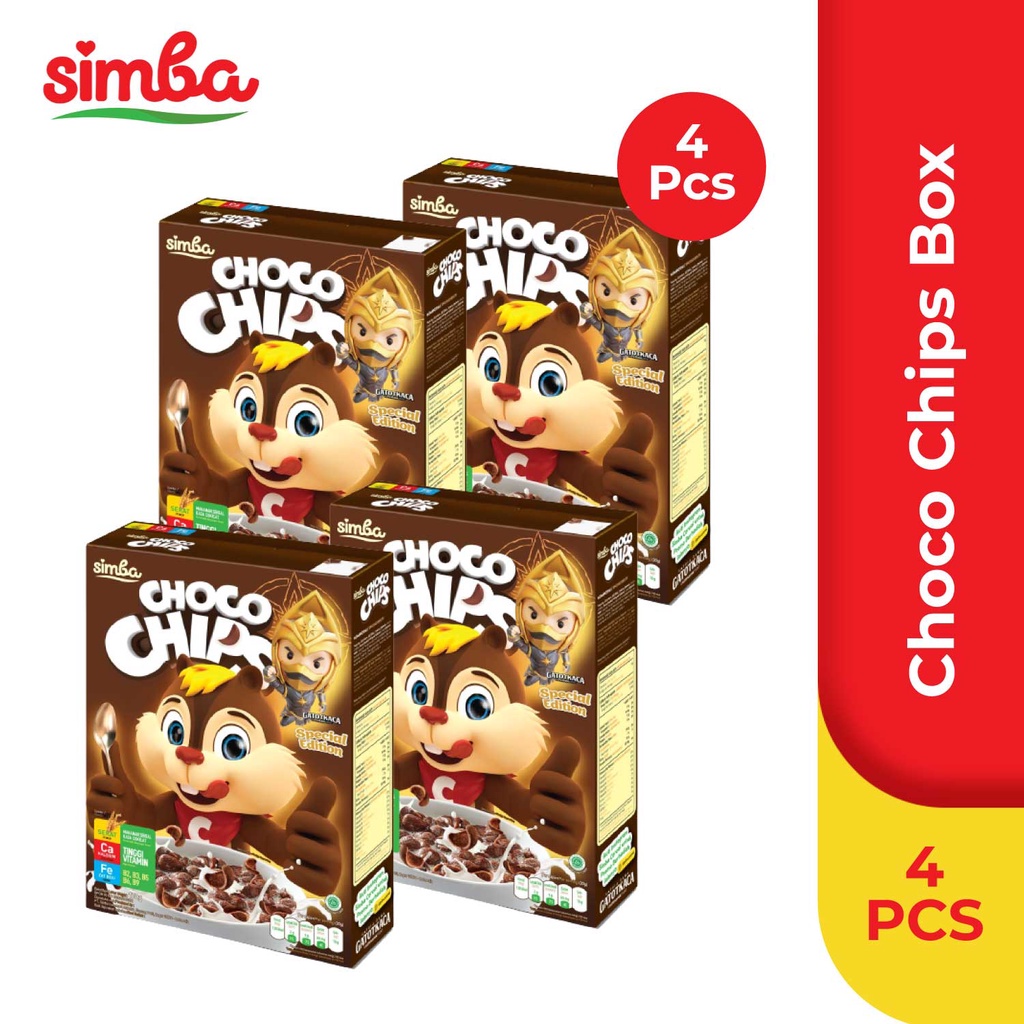 Jual Choco Chips Cereal SIMBA - 4 Choco Chips Box 150 gr Super Hemat ...