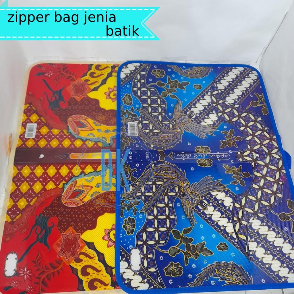 Jual Zipper Bag Motif Batik Merk Jenia dan Topla | Shopee Indonesia