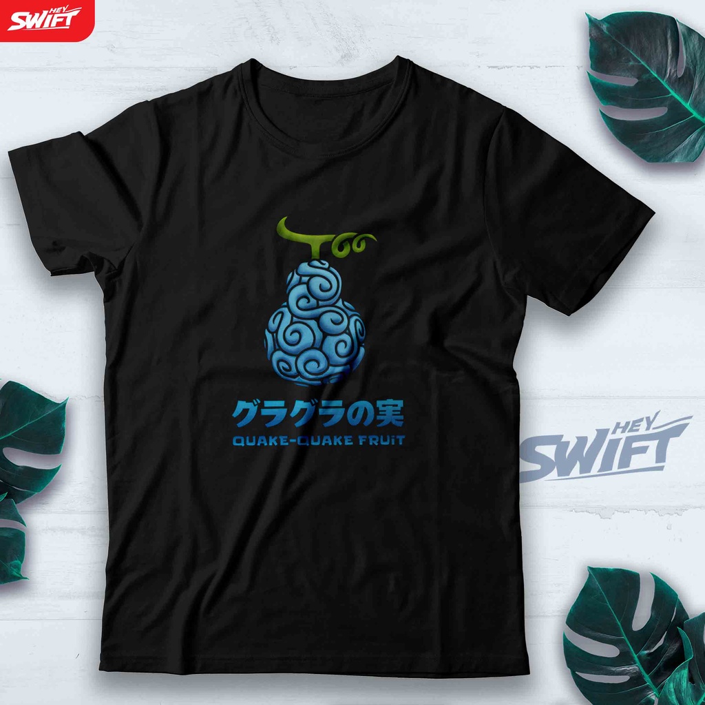 Jual KAOS Quake Quake Fruit Gura Gura no Mi one piece anime TSHIRT BAJU ...