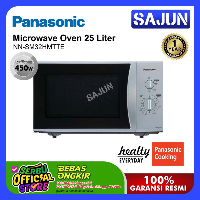Jual Panasonic Microwave Oven 25 Liter NN-SM32HMTTE Low Watt | Shopee ...