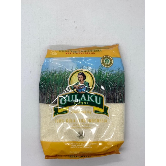 Jual GULA PASIR PREMIUM GULAKU KEMASAN 1KG KUNING | Shopee Indonesia