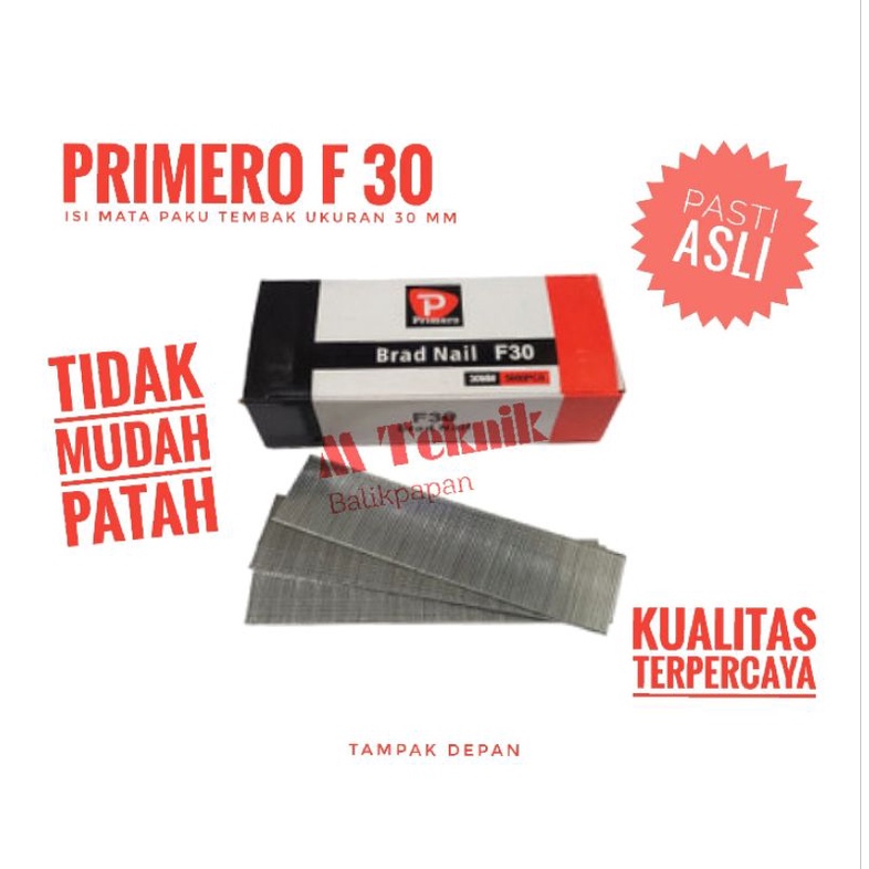 Jual Isi Mata Paku Tembak Primero F 30 Refill air nailer f30 staples 30 ...
