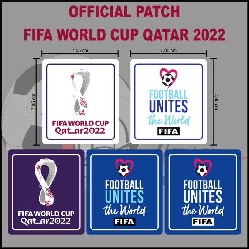 Jual PATCH OFFICIAL FIFA WORLD CUP QATAR 2022 | Shopee Indonesia