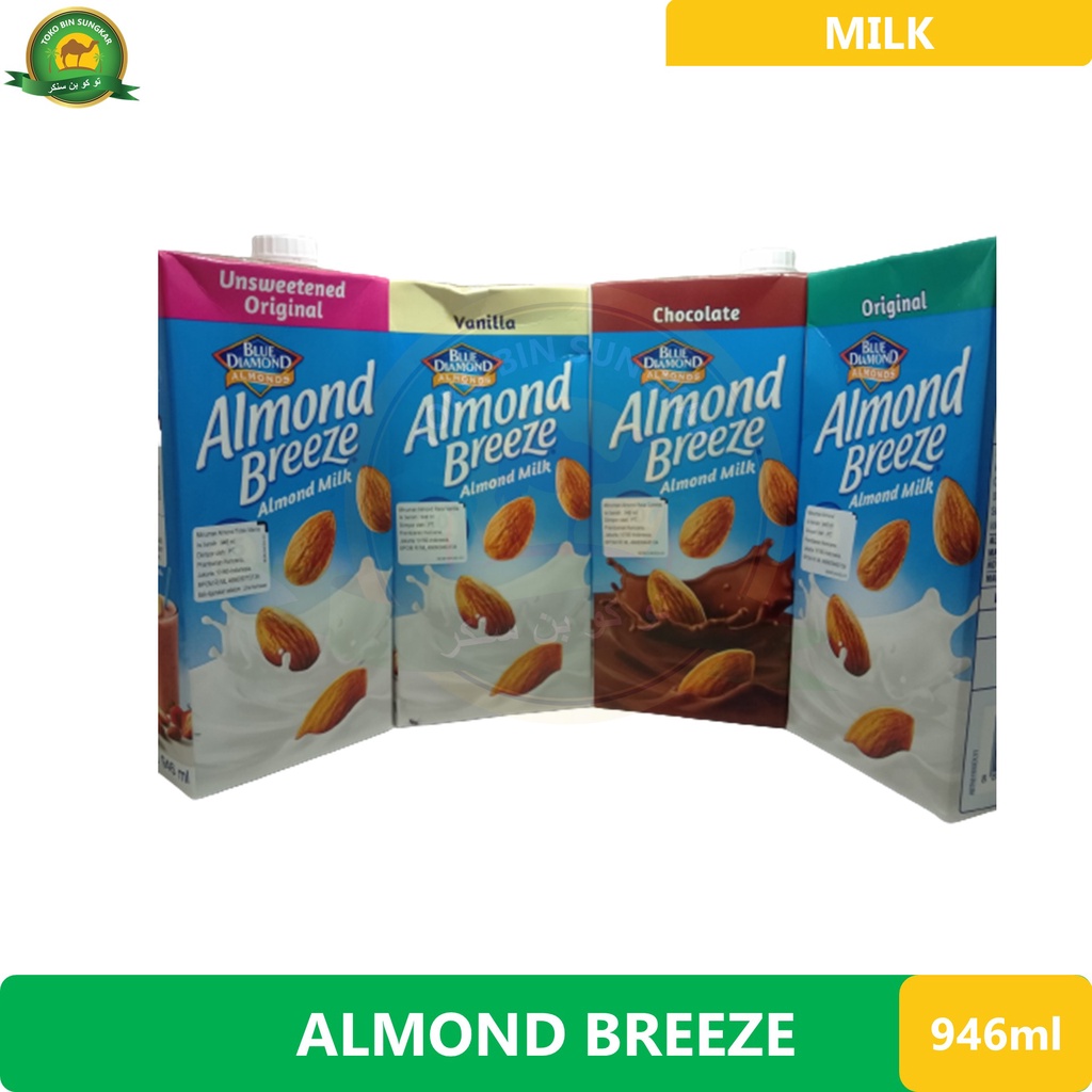 Jual Susu Almond Breeze Blue Diamond Almond Milk 946 ml | Shopee Indonesia