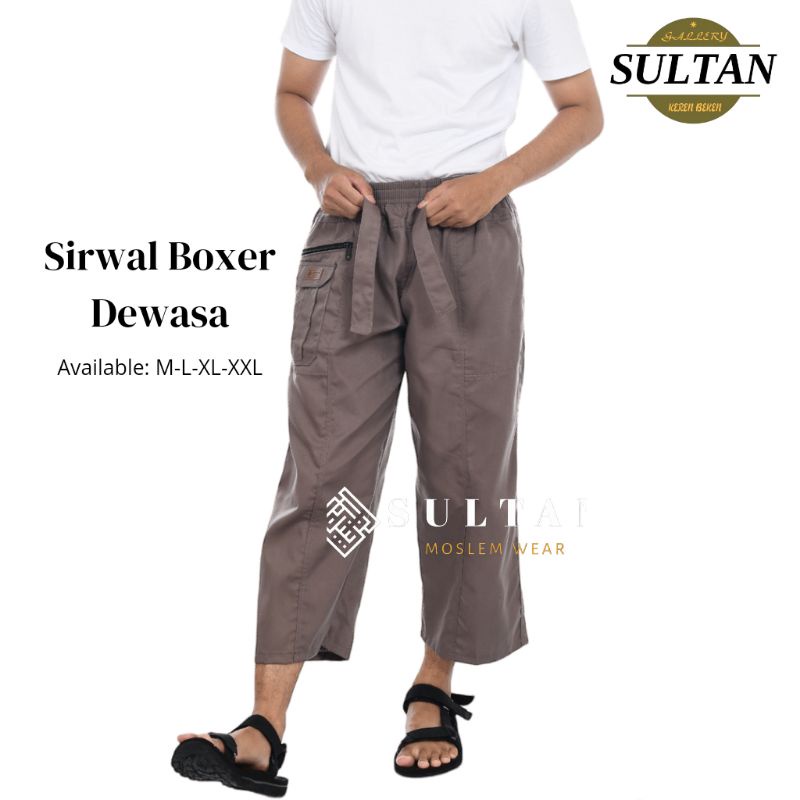 Jual Sirwal Boxer Fighter Dewasa Sultan panjang Size XXL XL L M Jumbo ...