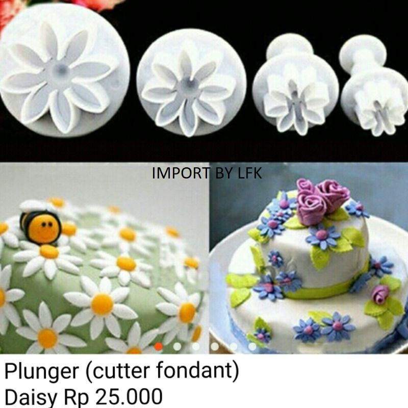 Jual IMPORT CK140 PLUNGER DAISY GERBERA ISI 4 PCS A108 ALAT DEKORASI ...